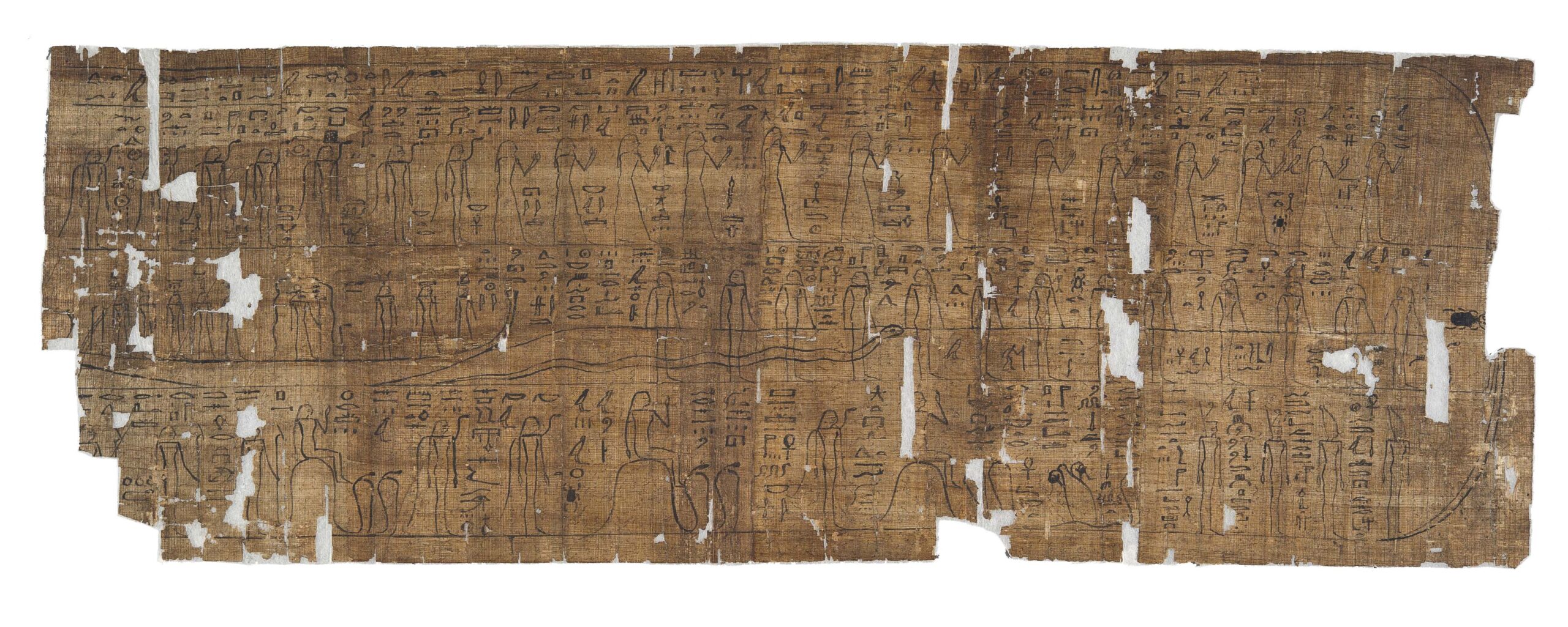 Gods, snakes and the underworld: Fragment of a scene from the Book of ...