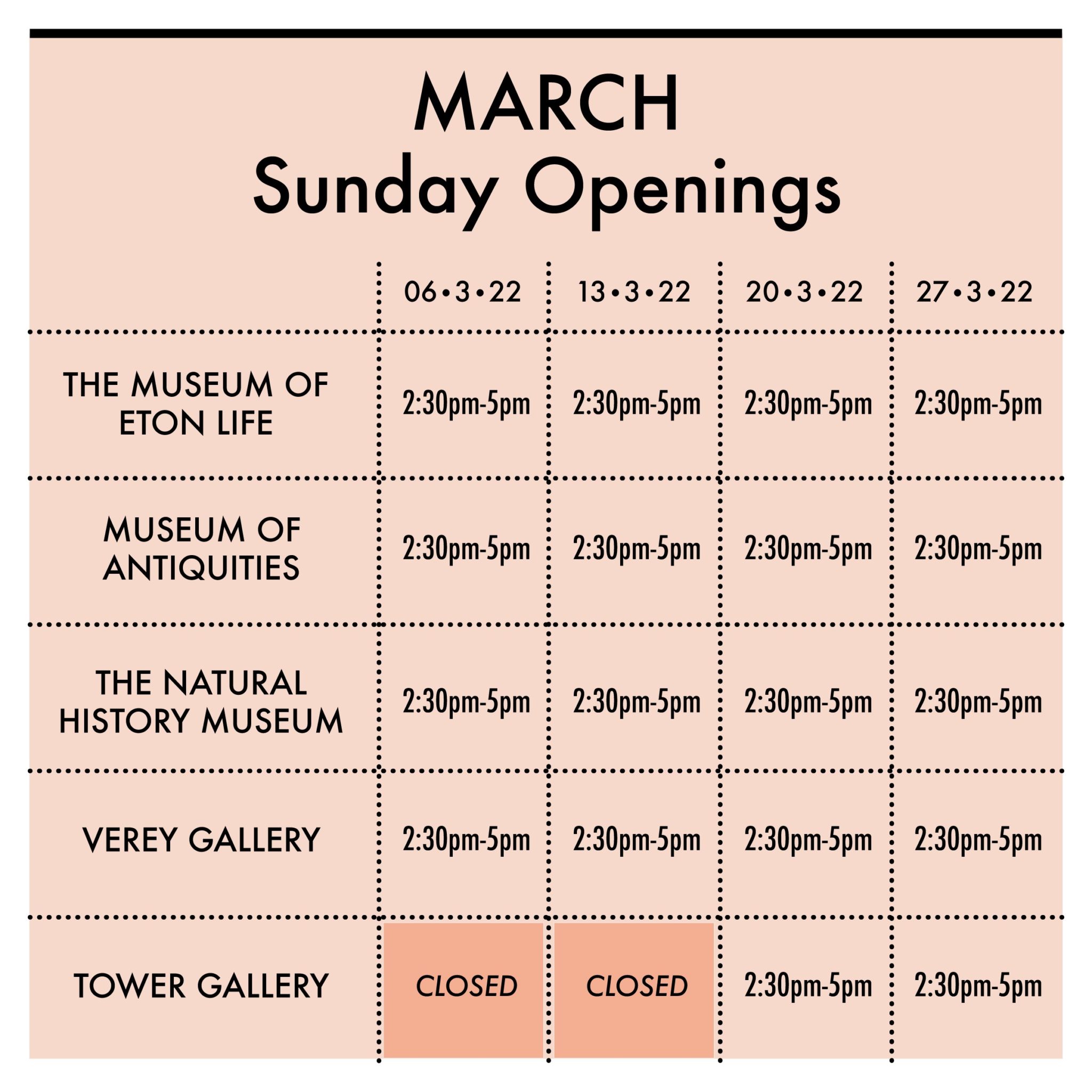 Museum and Gallery Openings - Eton College Collections